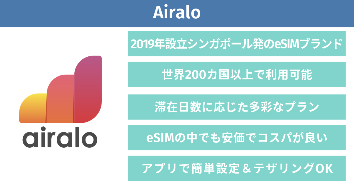 Airaloの評判・口コミは本当？実際に使った感想とメリット・デメリットを徹底解説 | PHOTO TRIP